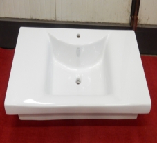 Top in ceramica con vasca integrata